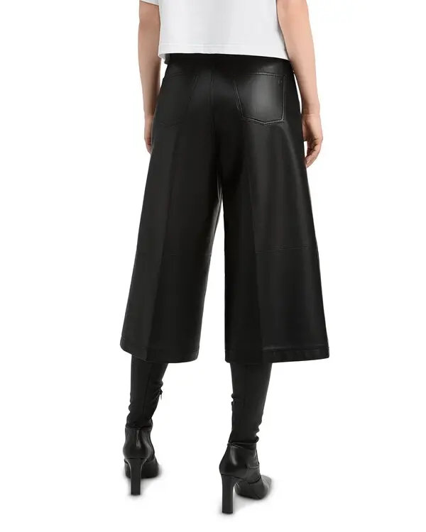 Derek Lam 10 Crosby Cornelia Paper Leather Cropped Pants