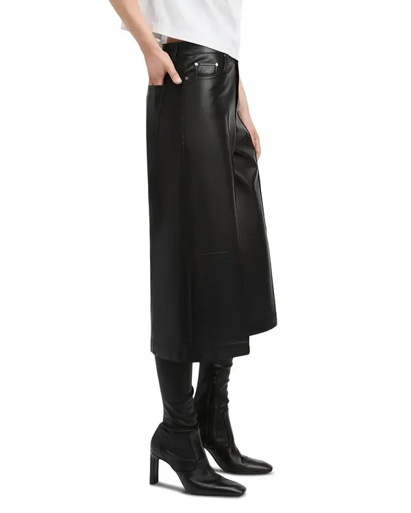 Derek Lam 10 Crosby Cornelia Paper Leather Cropped Pants