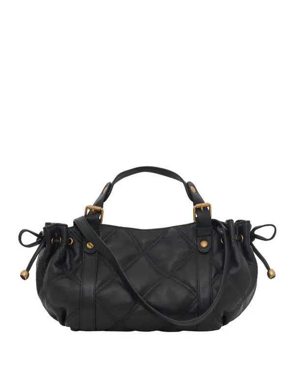 Gerard Darel 12h Matelasse Leather Top Handle Bag