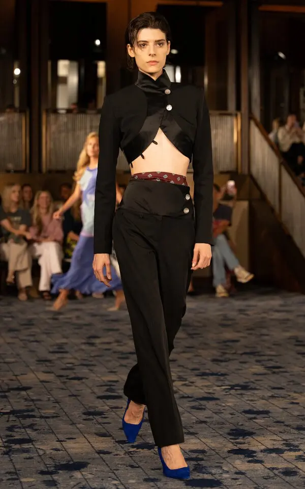CONNER IVES High-rise Wool Straight-leg Pants