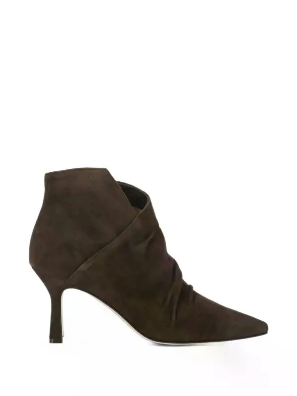 JULIE DEE Pointed-toe Ankle Boots - Brown