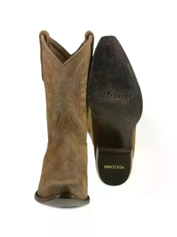 MEXICANA Aguila Mex 10 Embroidered Suede Boots