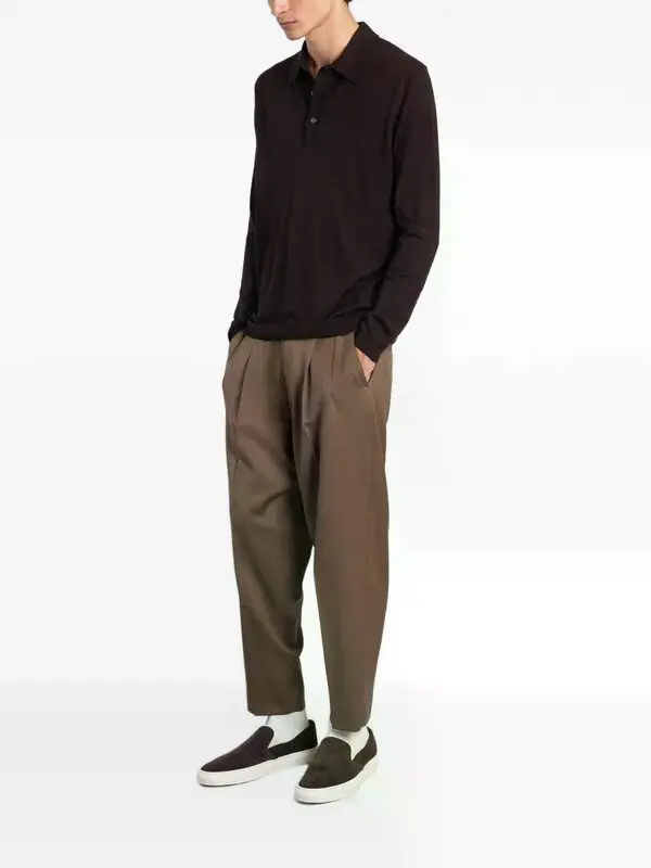 LOW BRAND Long-sleeve Polo Shirt