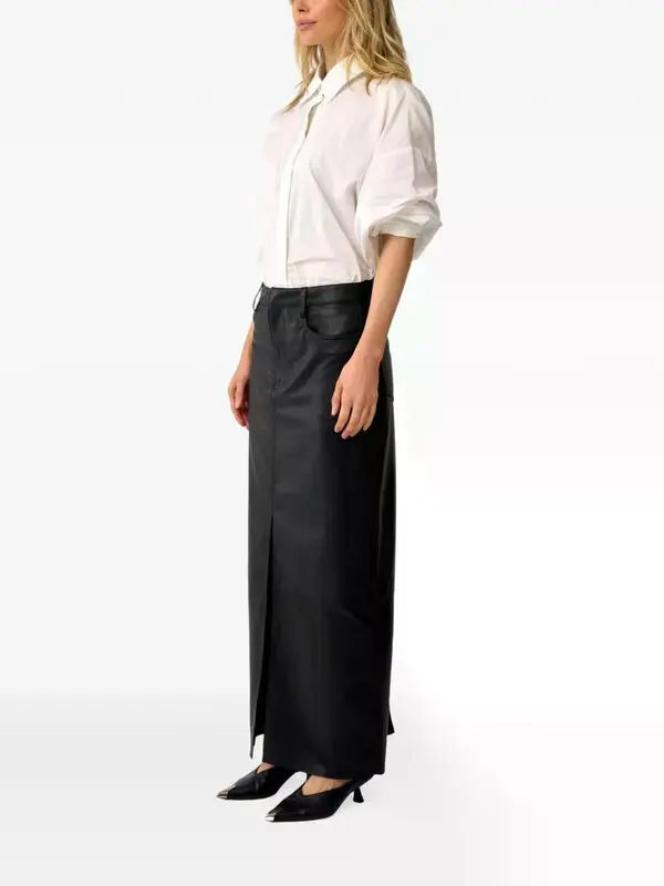 WEST 14TH Mercer Leather Maxi Skirt