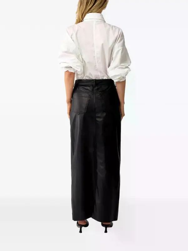 WEST 14TH Mercer Leather Maxi Skirt