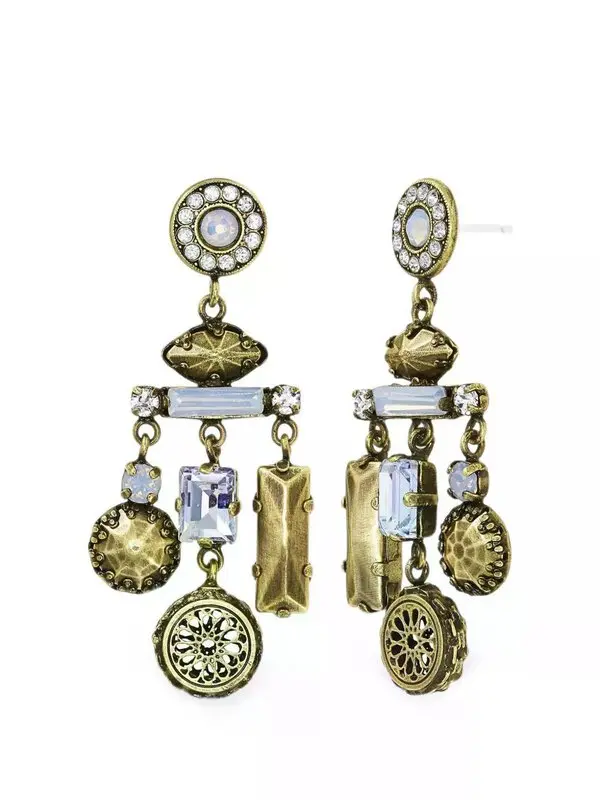 KONPLOTT Lost & Found Mixed-motif Chandelier Drop Earrings