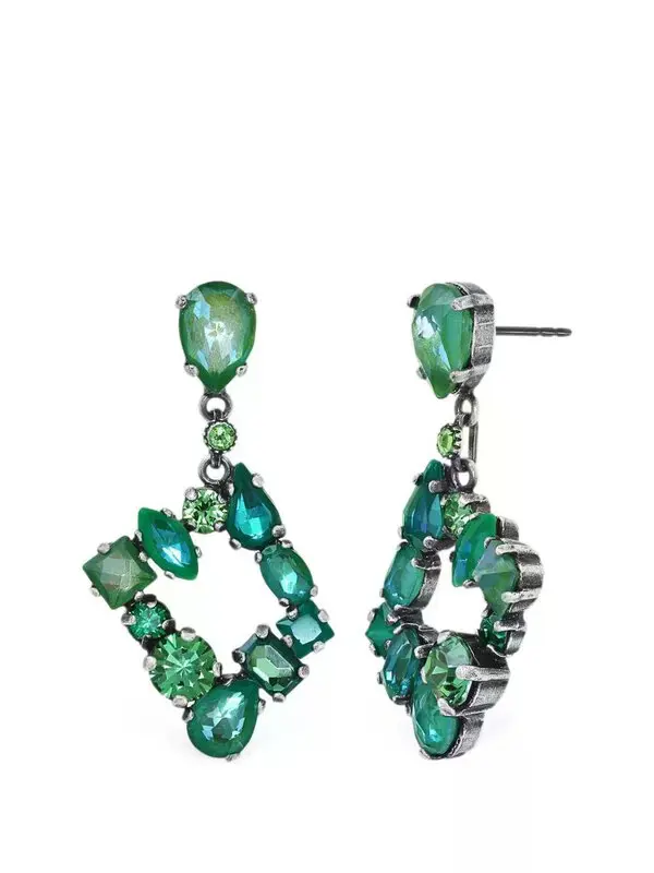KONPLOTT Mess To Impress Crystal Drop Earrings