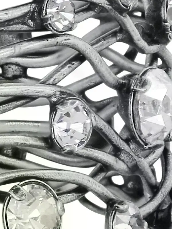 KONPLOTT Cages Crystal-embellished Bangle
