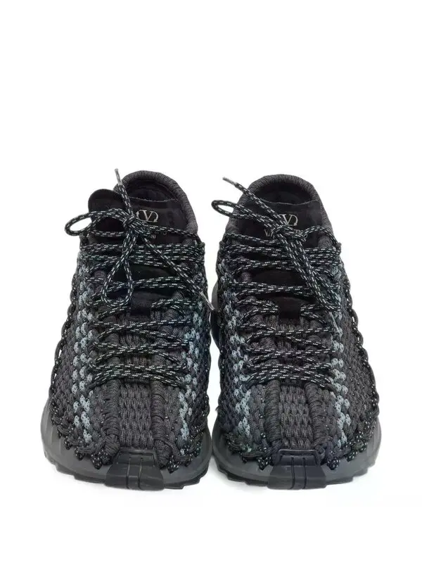 Valentino Garavani Crochet Suede Sneakers