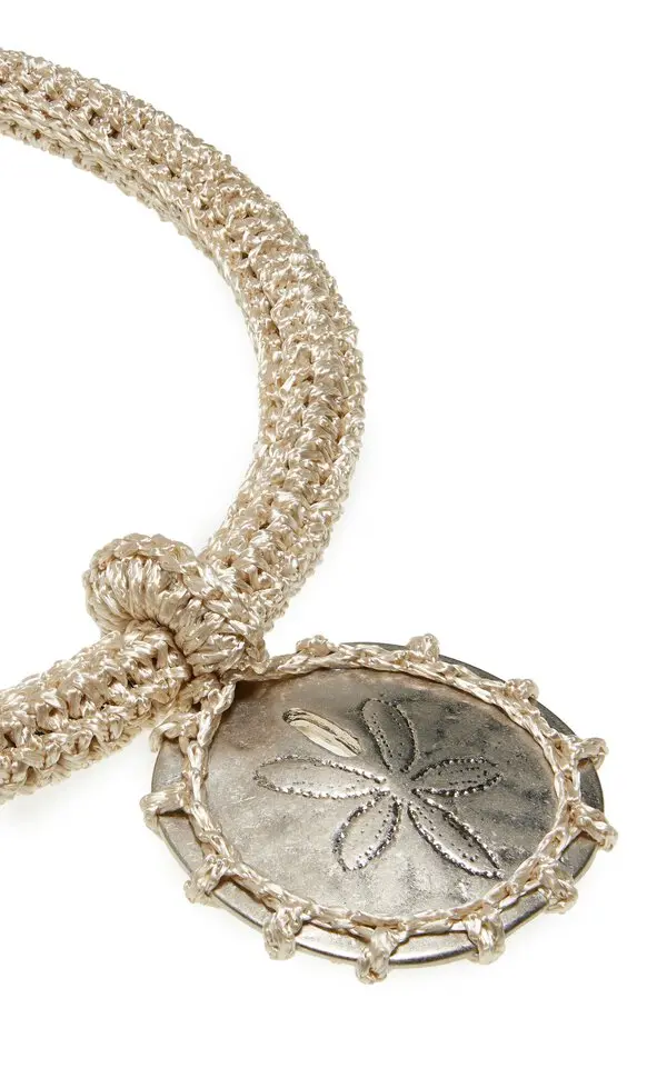 RENATA.Q Melli Crocheted Sand Dollar Necklace