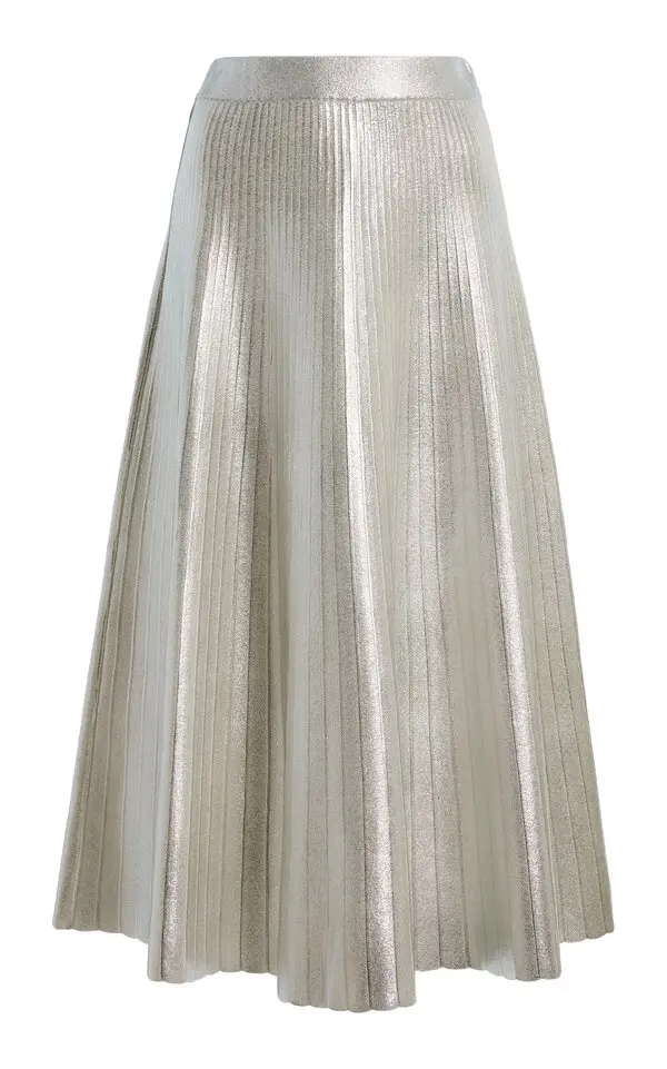 Partow Anya Foiled Midi Skirt