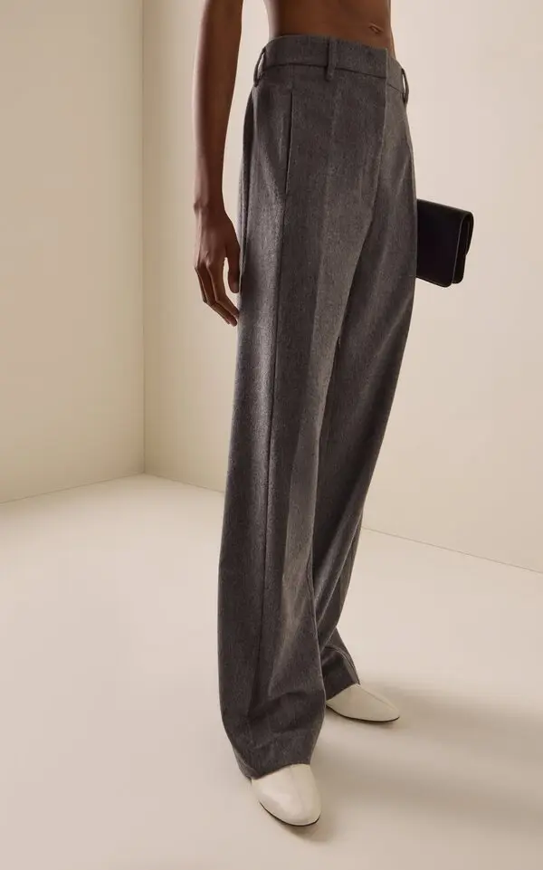 Co Hig-rise Wool-cashmere Pants