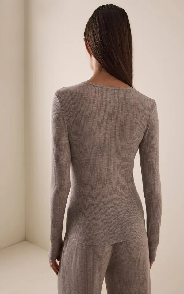 NEGATIVE Whipped Long-sleeve Knit Top