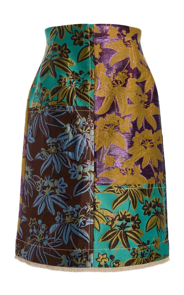 ALEMAIS Bodie Jacquard Midi Skirt - Multi