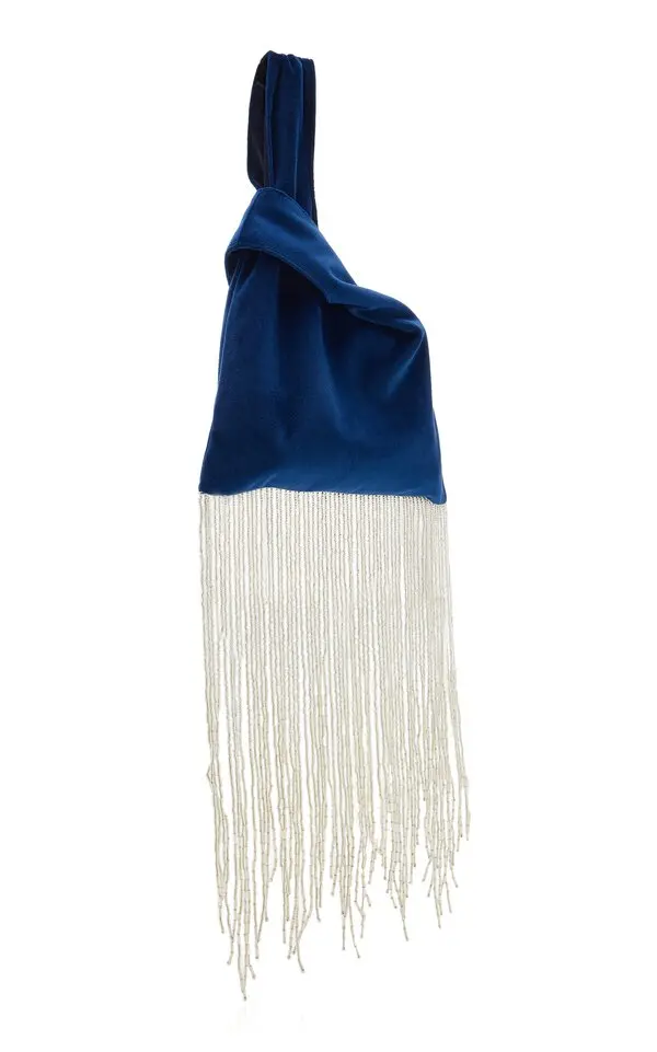 MÉLISSE The Midnight Knot Bag In Solid Velvet