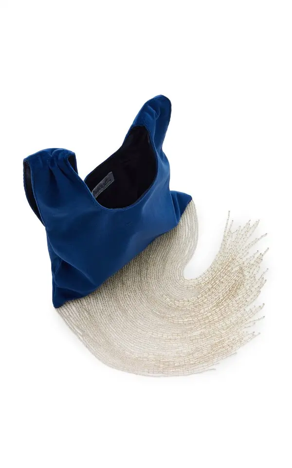 MÉLISSE The Midnight Knot Bag In Solid Velvet