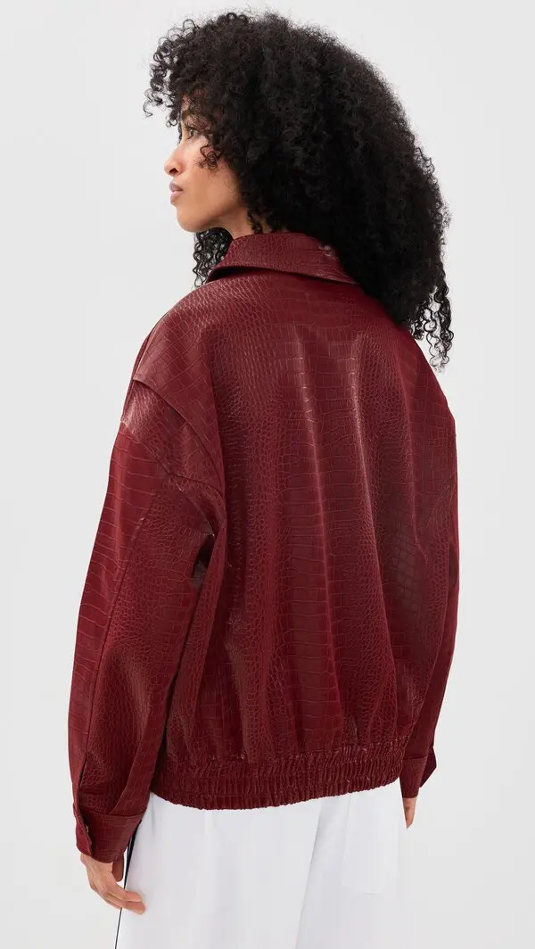 Lioness Kenny Faux Leather Bomber Jacket