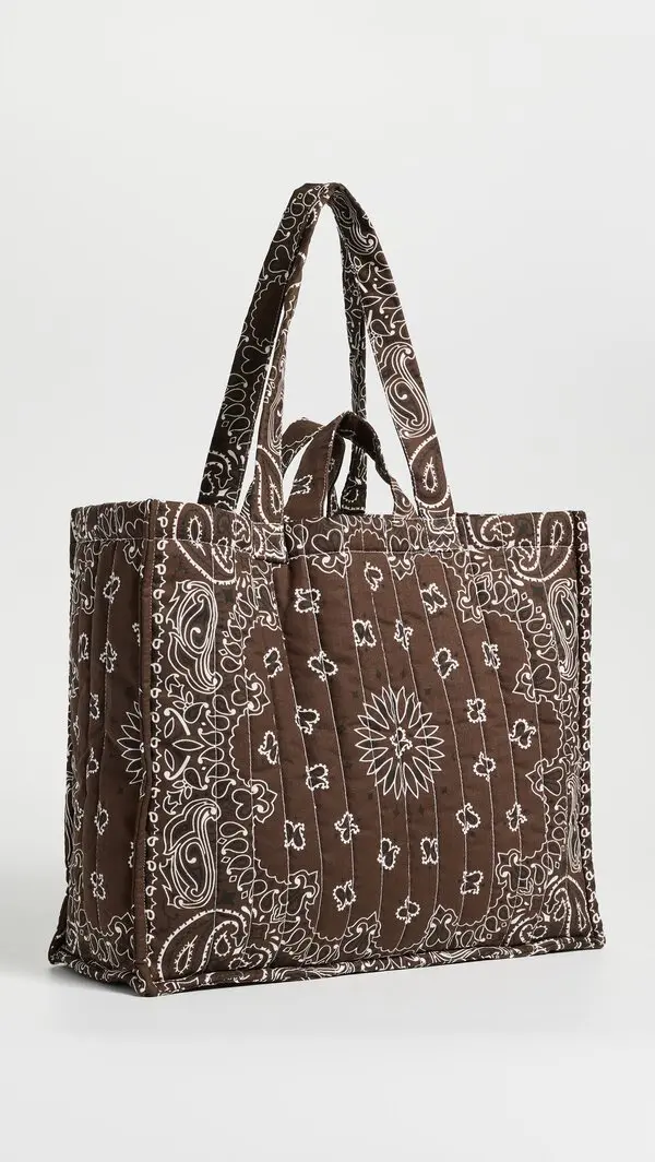 CALL IT BY YOUR NAME Quilted Maxi Cabas Tote Bag