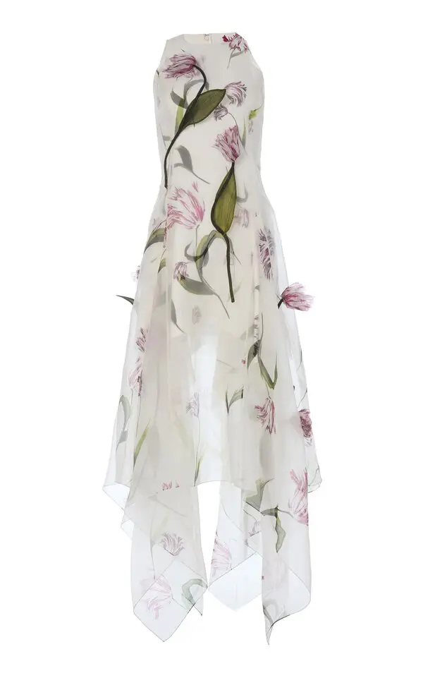 Monse Tulip Silk Midi Dress