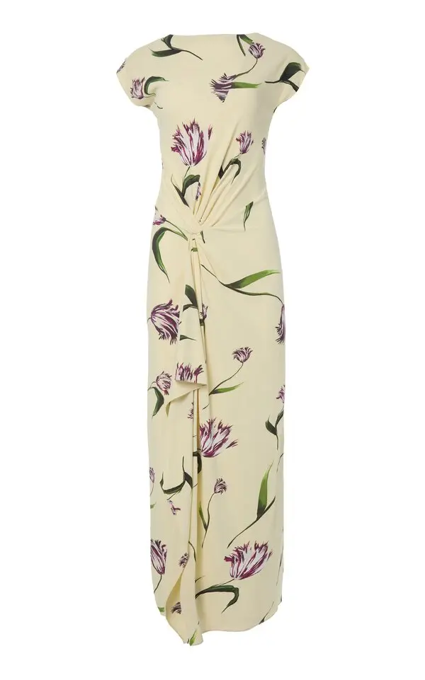 Monse Front Twist Jersey Maxi Dress - Multi