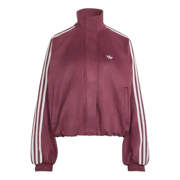 Adidas Adilenium Season 6 Faux Suede Track Top Asia Sizing - Maroon