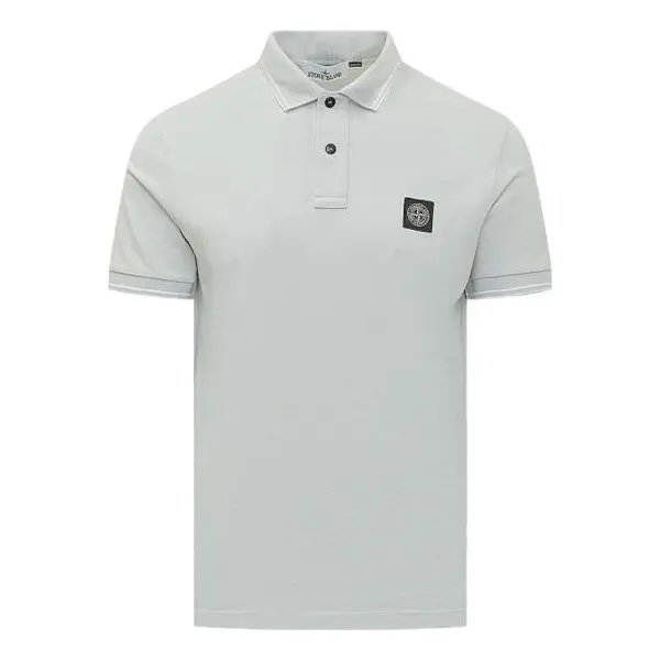 Stone Island Collar T-shirt - Sky Blue