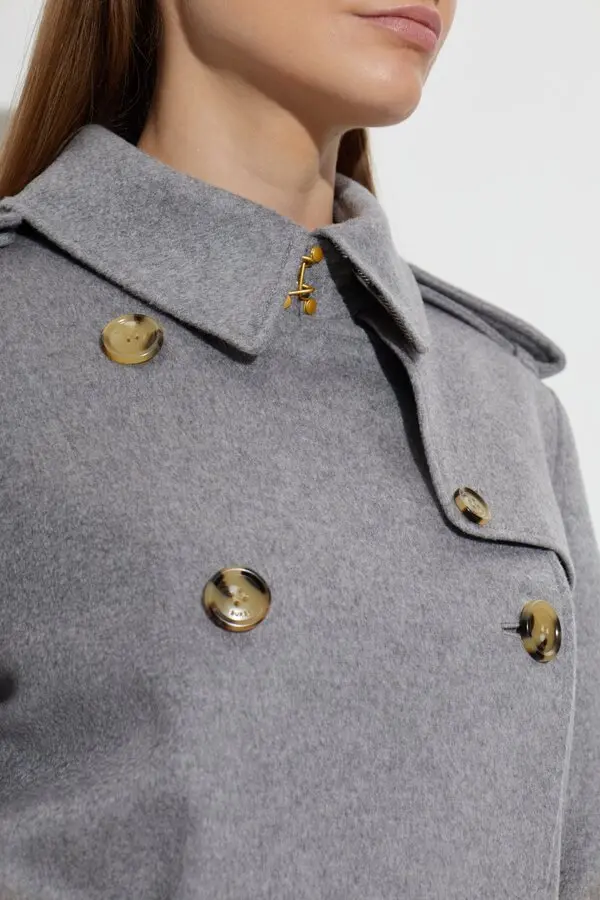 Burberry Kensington’ Cashmere Trench Coat