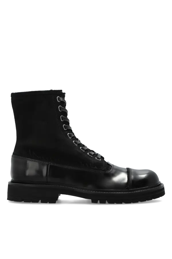 Dolce & Gabbana Suede Ankle Boots - Black
