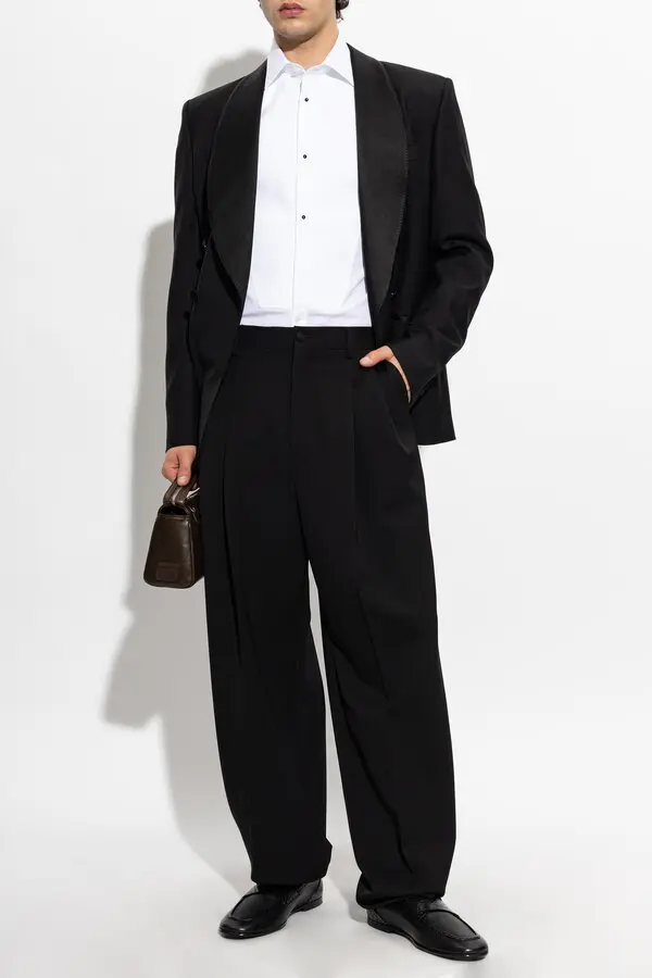 Dolce & Gabbana Pleated Wool Trousers