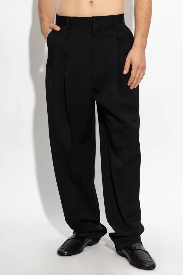 Dolce & Gabbana Pleated Wool Trousers