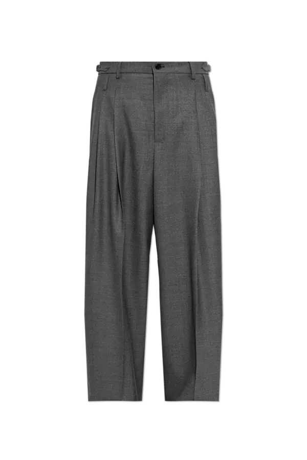 Dolce & Gabbana Tailored Wool Pleated Trousers - Grey