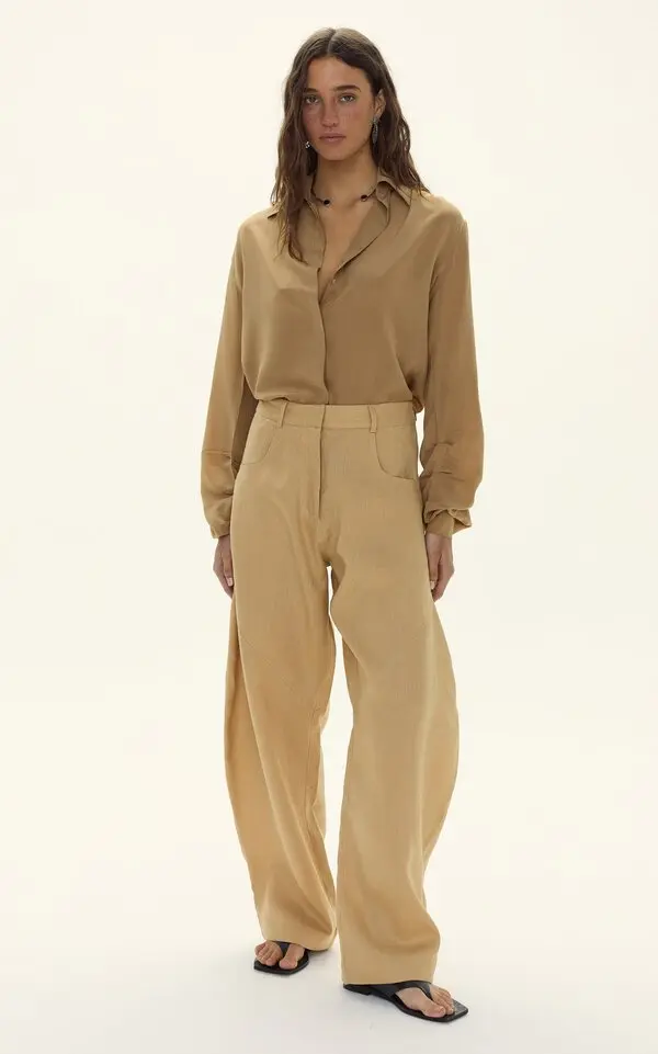 CURATORIA Azabache Silk Shirt