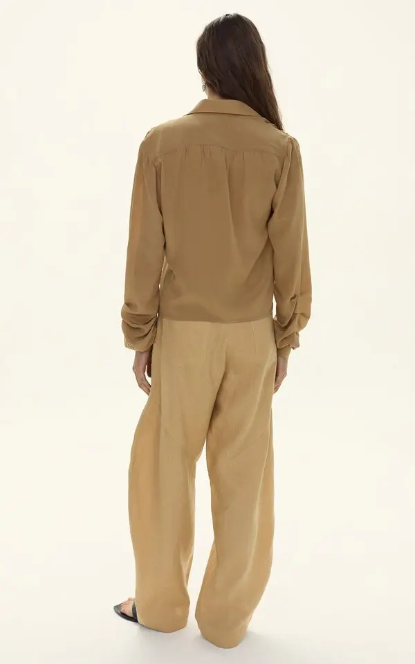 CURATORIA Azabache Silk Shirt