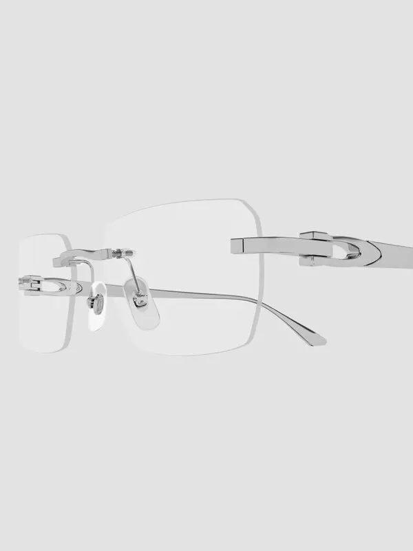 Cartier Motifs De Ct0662o Rimless Rectangular Optical Glasses