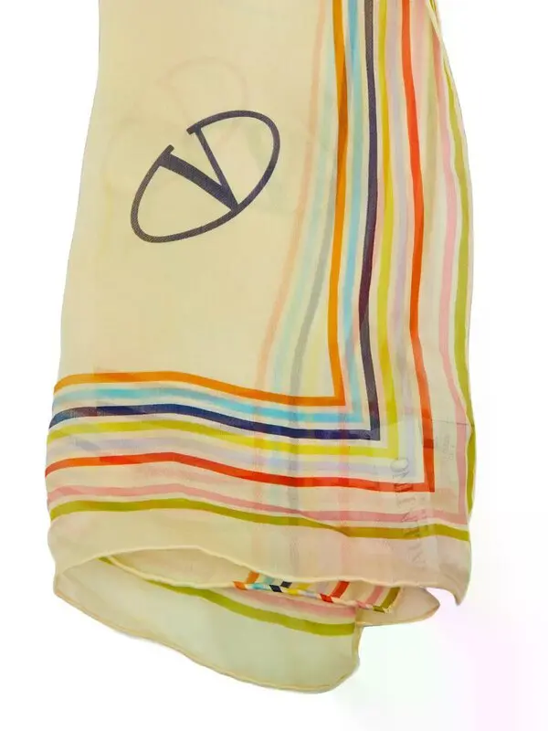 Valentino Garavani Vlogo-print Silk Scarf
