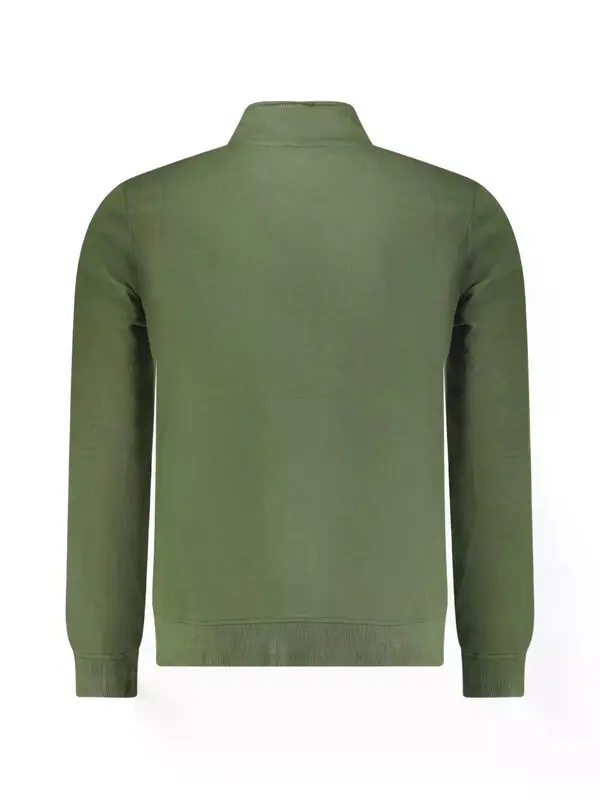 U.S. Grand Quarter-zip Logo-embroidered Sweatshirt - Green