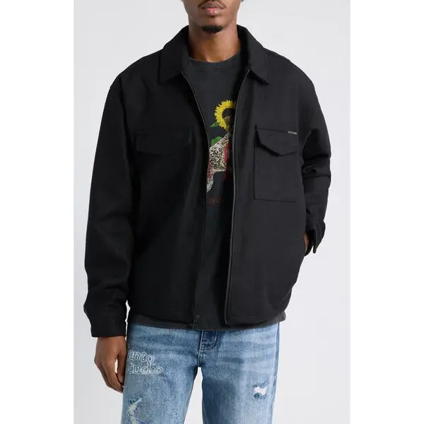 SANTO STUDIO Amalfi Wool Jacket - Black