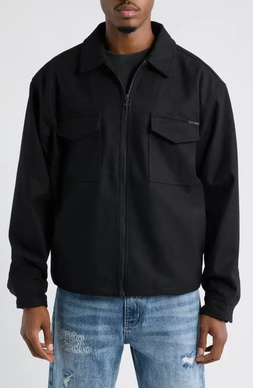 SANTO STUDIO Amalfi Wool Jacket - Black