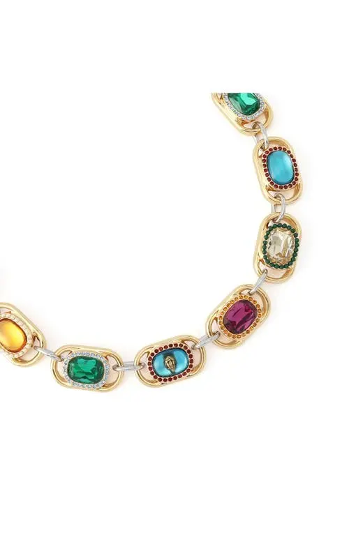 Kurt Geiger Crystal Chain Statement Necklace