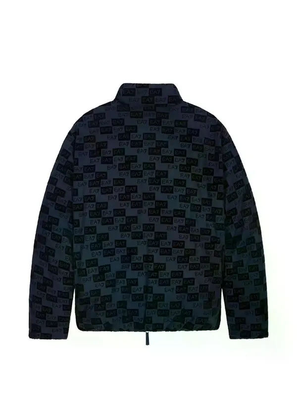EA7 Monogram-print Puffer Jacket