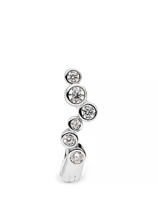MARIA BLACK Nova Huggie Earring - Silver