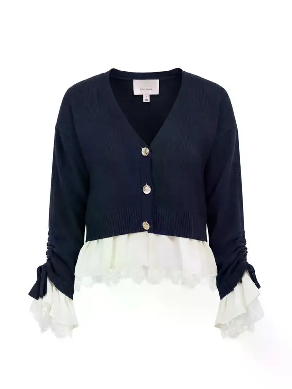 Cinq À Sept Atley Lace-trim Layered Cardigan