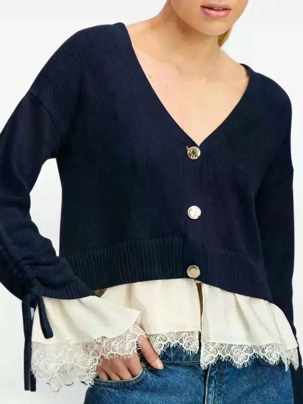 Cinq À Sept Atley Lace-trim Layered Cardigan