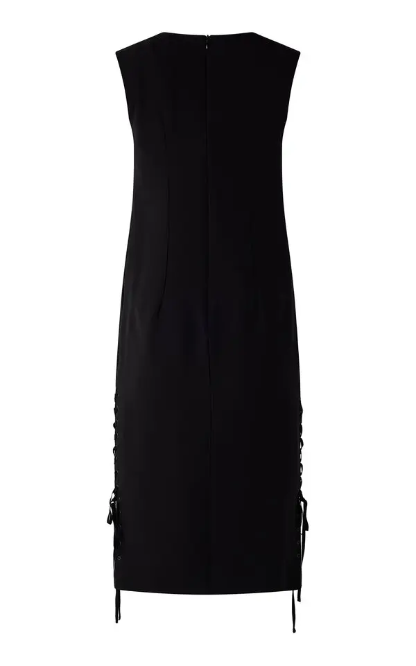 KATE HUNDLEY Exclusive Lace-up Silk Shift Dress