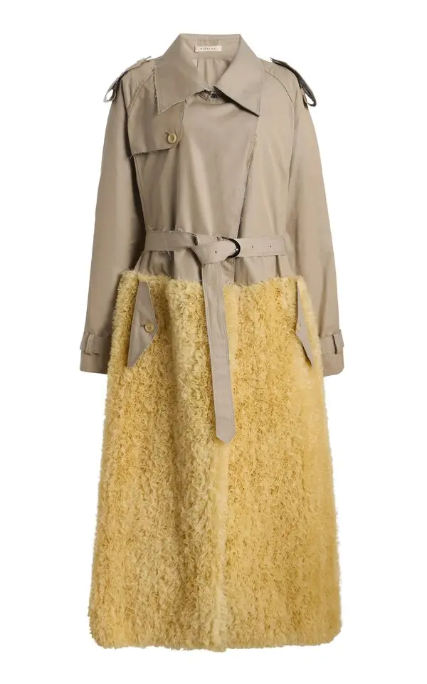 DIOTIMA Anchor Fluffy Organza Trench Coat - Neutral