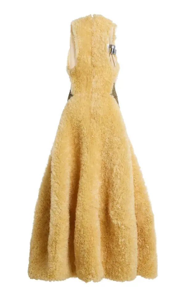 DIOTIMA Shore Fluffy Organza Maxi Dress - Neutral