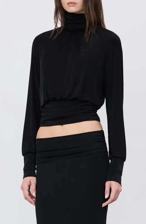 Eterne Anouk Cropped Turtleneck Top