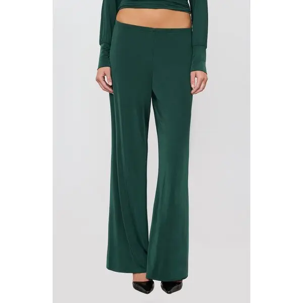 Eterne Rue Wide Leg Jersey Pants - Forest