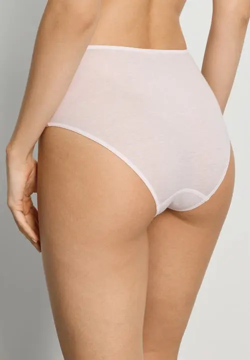 Hanro Ultralight Cotton High Cut Brief - Honeydew