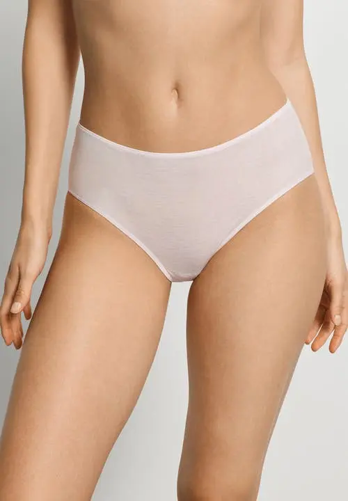 Hanro Ultralight Cotton High Cut Brief - Honeydew
